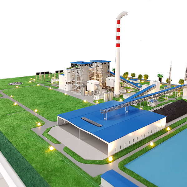 3D Model Power Plant Construction Developer - Wood Corporate Gift ...