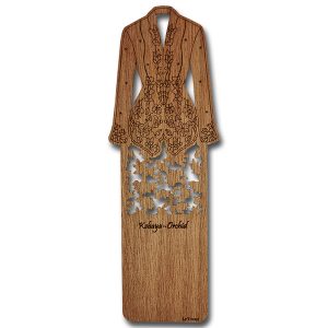 Unique Door Gift Wood Veneer Bookmark | BML5001 Kebaya Orkid - Wood ...
