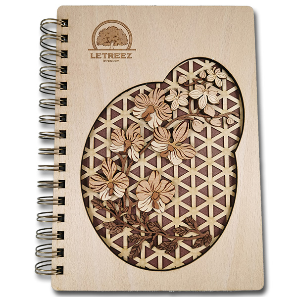 Unique Lifestyle Design Wooden Cover Wire-O Note Book | EDDMA-800 ...