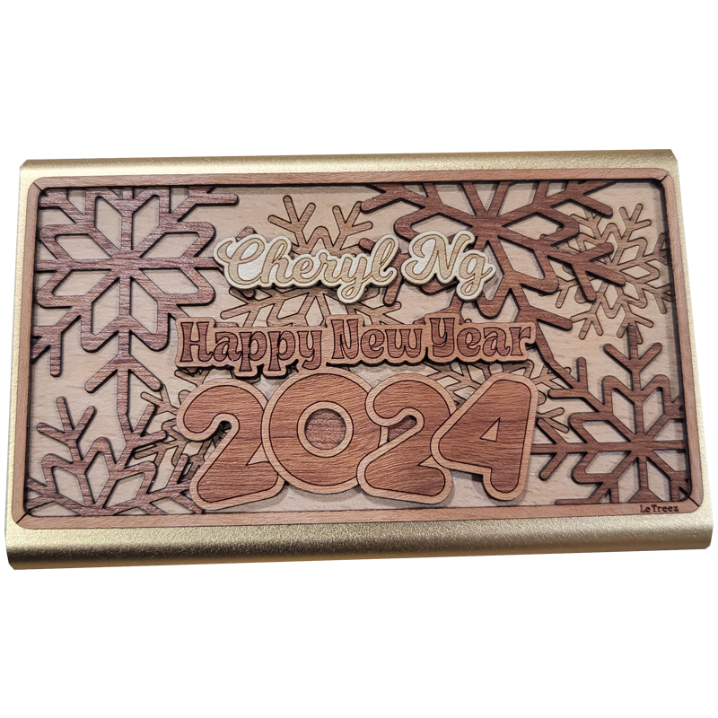 Unique Power Bank With Wooden Craft | PB8008 New Year (Personalized ...